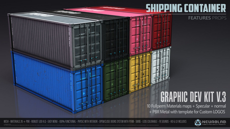 Second Life Marketplace - SHIPPING CONTAINERS FATPACK (FULL PERM DEV ...